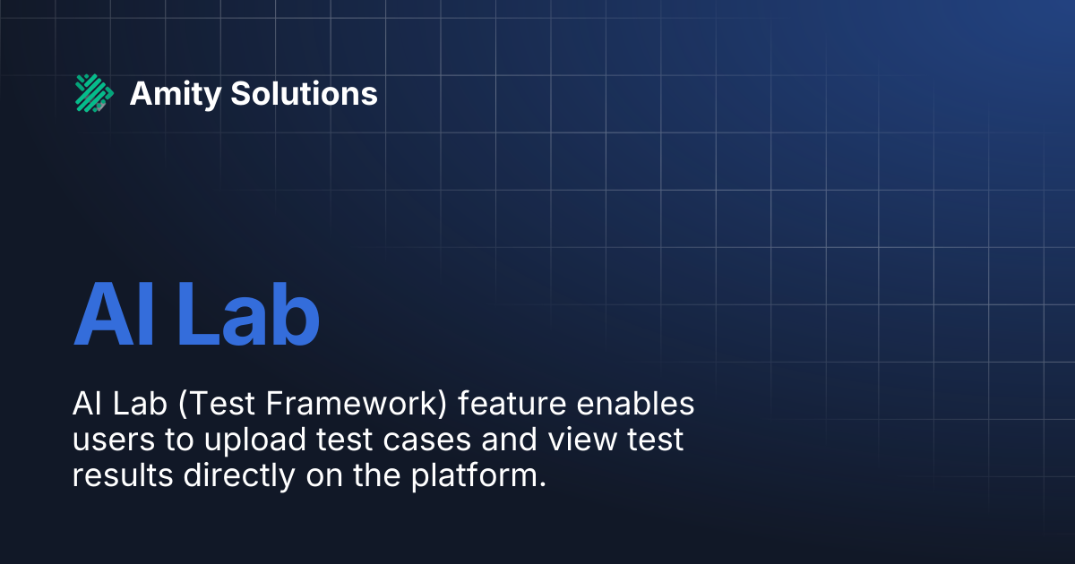 AI Lab | Amity Solutions