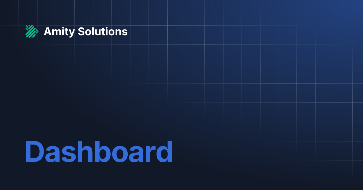 Dashboard | Amity Solutions