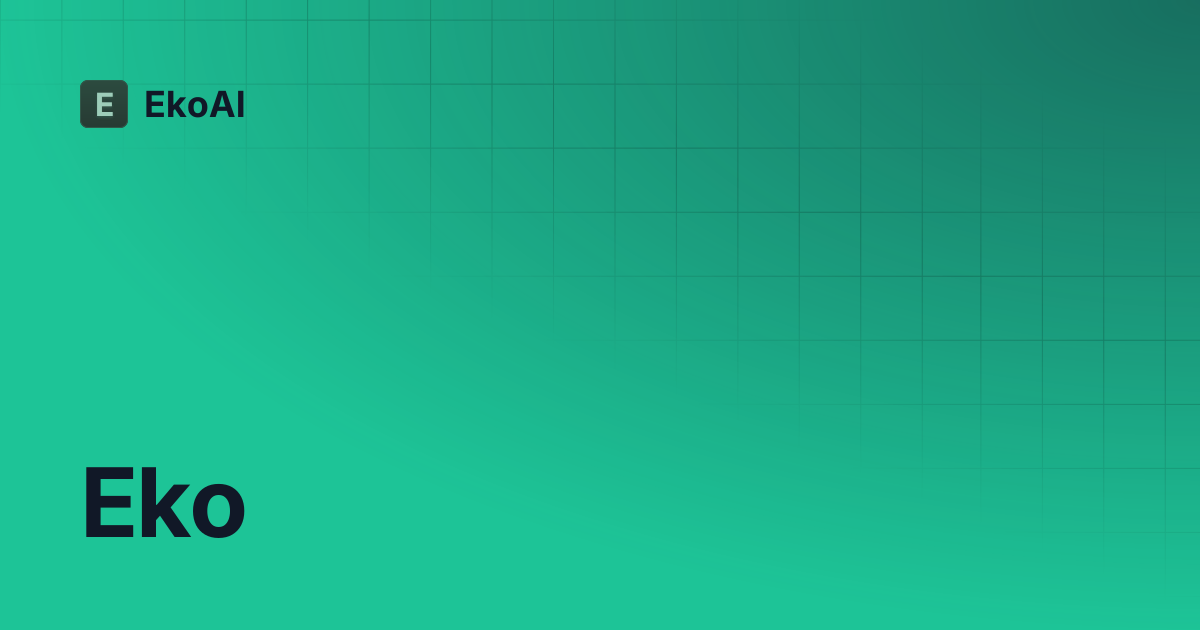 Eko | EkoAI