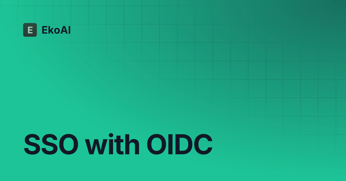 SSO with OIDC | EkoAI